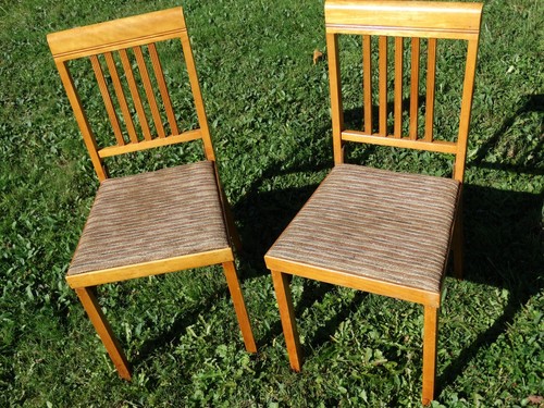 Set Of Two 2 Vintage LEG-O- MATIC Folding Chairs 33” Tall Chair | eBay