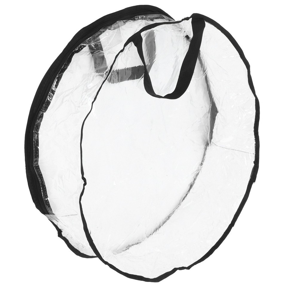 PVC Wreath Storage Bag with Handle - 30" Transparent Xmas Garland ...