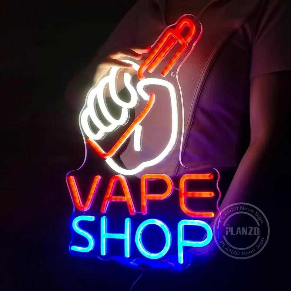 Vape Shop Neon Sign LED Retail Convenience Store Window Display New ...