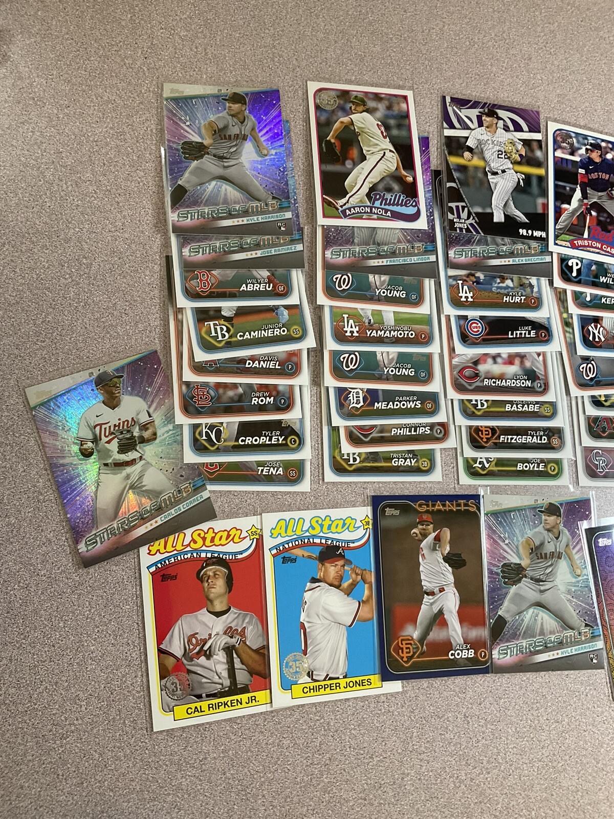 2024 TOPPS SERIES 2 INSERT & PARALLEL LOT OF 50 CARDS RC Most | eBay