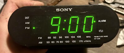 Sony Dream Machine Clock Radio - Black (ICFC218) Works! | eBay