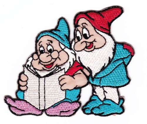 ak78★Gartenzwerg Zwerg Aufnäher zum aufbügeln Bügelbild Patch 7,5 x 6,5 ...