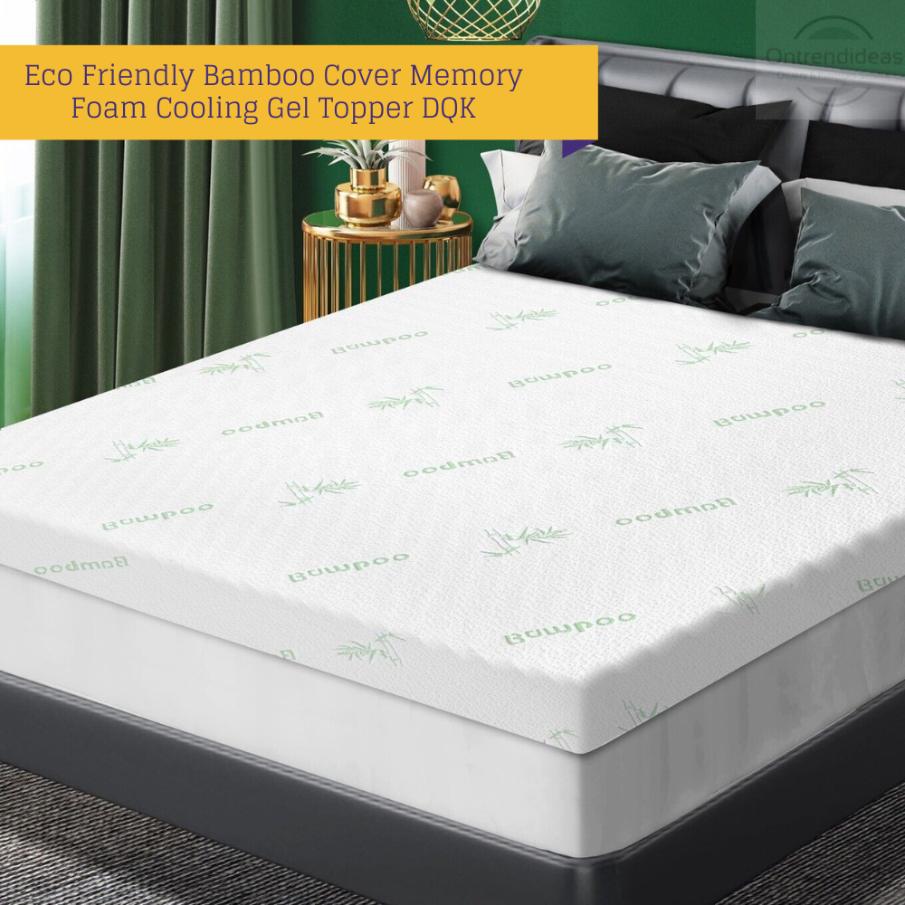 7 Zone Premium Bamboo GEL Memory Foam 8cm Mattress Topper | Bamboo ...