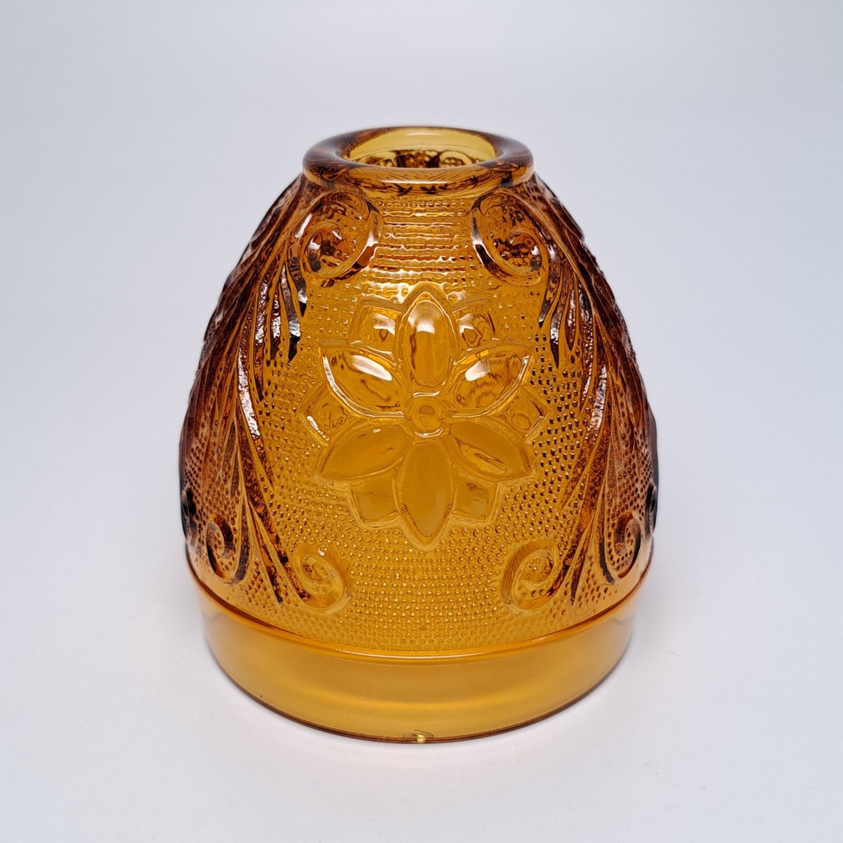 Daisy Lamp Shade Brown Glass