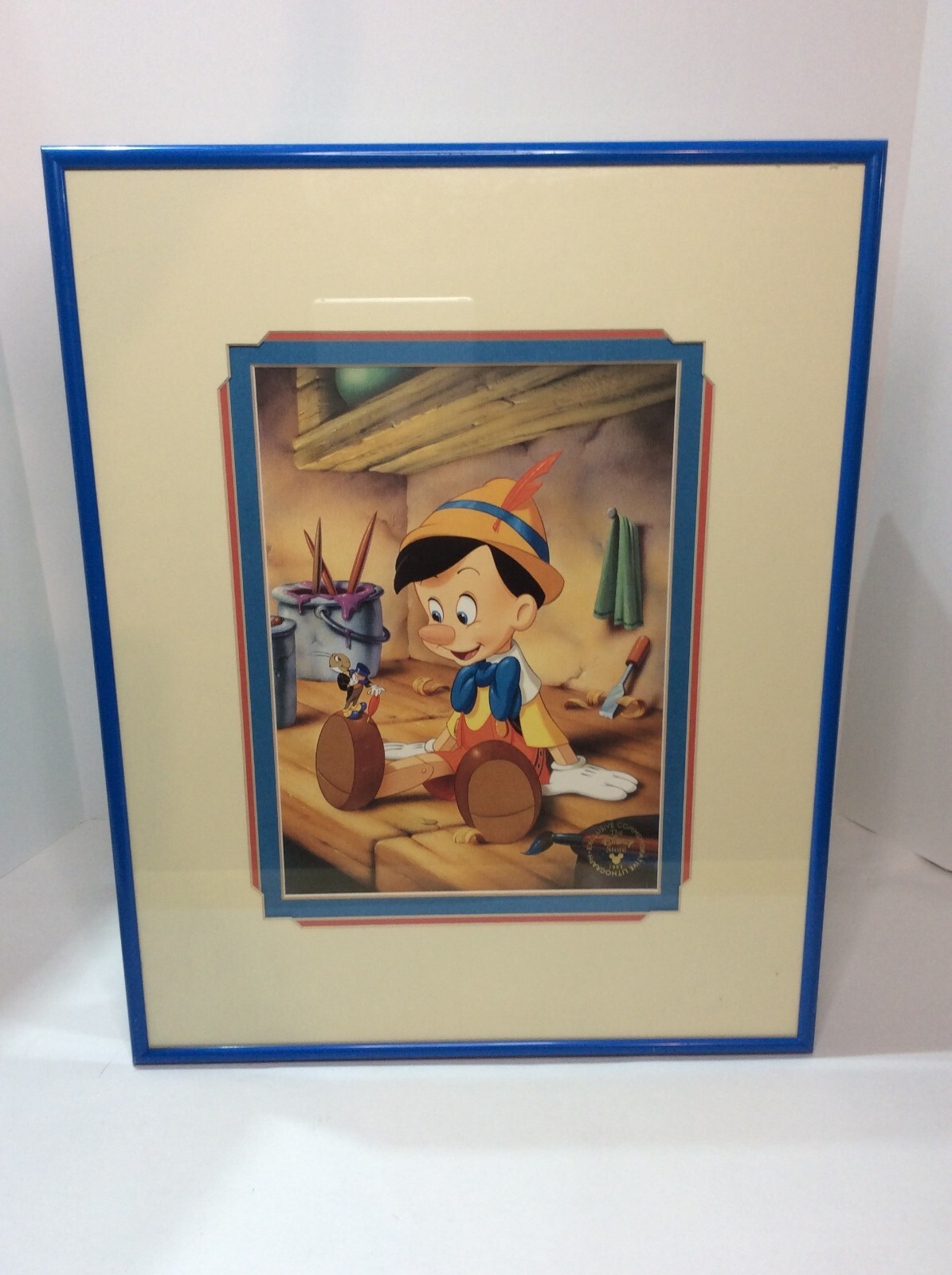 Walt Disney 1993 Pinocchio Exclusive Commemorative Lithograph Framed ...
