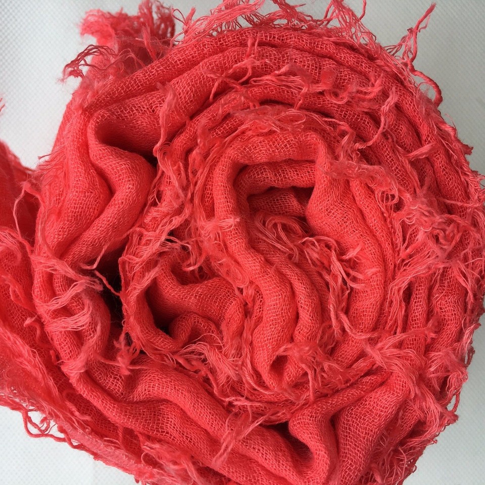 New Crimp Crinkle Frayed Edges Maxi Scarf Hijab Crimped Scarves Habiba ...