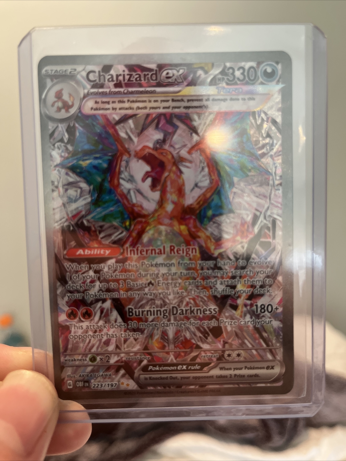Pokemon TCG - Charizard EX 223/197 - Obsidian Flames - Secret Art Rare ...