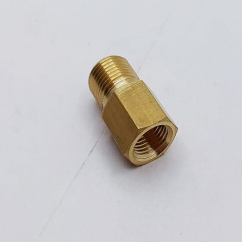 M12x1 Male to M10x1 Female Reducer Oil Pressure Gauge Adapter Brass ...