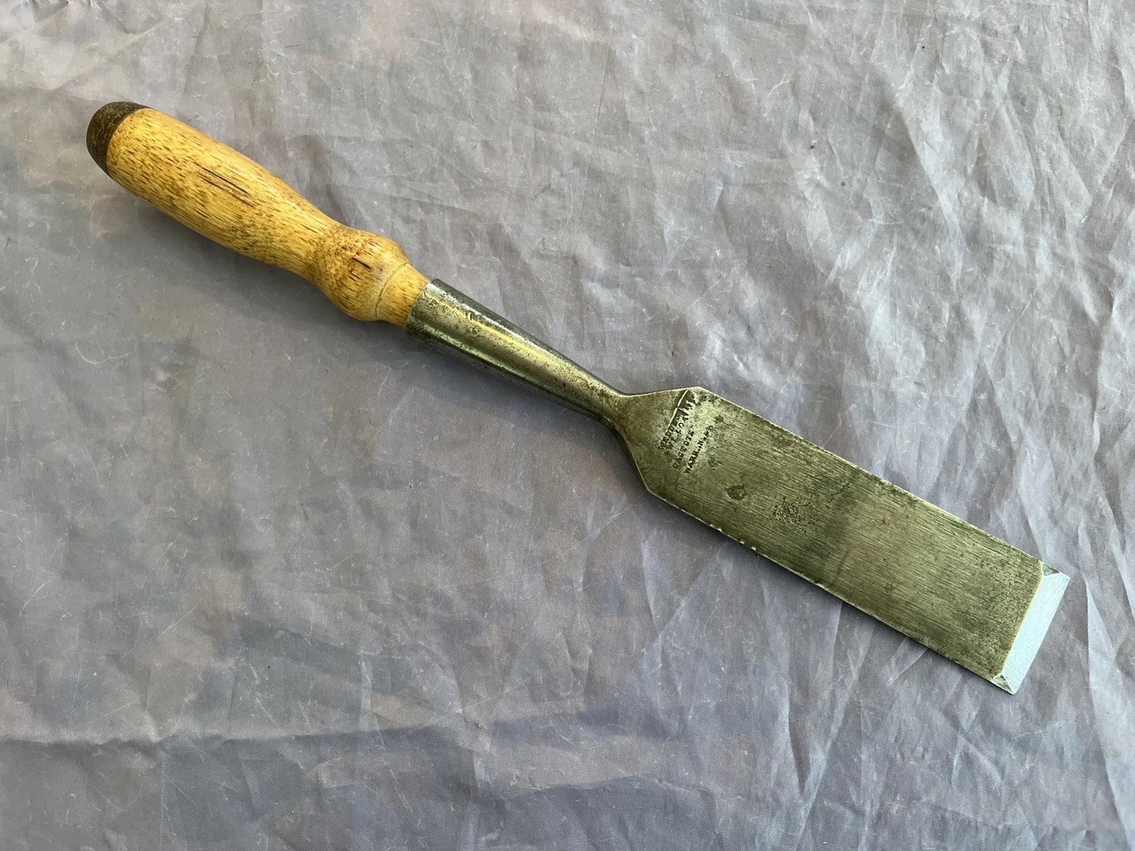 VINTAGE WELLET & WILCOX 1 7/16 INCH WIDE PAIRING SOCKET CHISEL - VERY ...