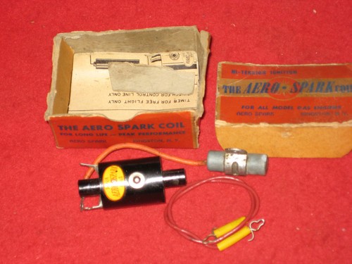 # WORKS VINTAGE SMALL AERO-SPARK IGNITION COIL for GAS MODEL AIRPLANE ...