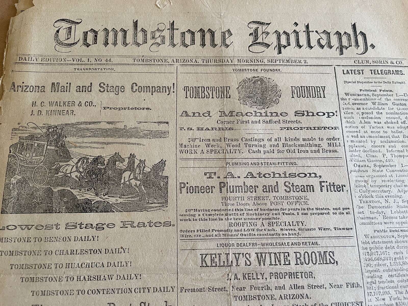 Tombstone Az Photos 1880s