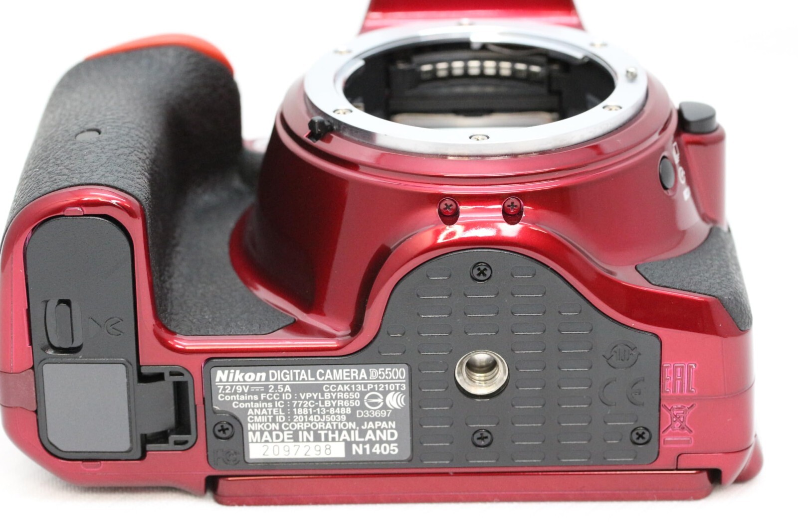 Nikon D D5500 24.2MP Digital SLR Camera - Red (Body Only) for sale ...