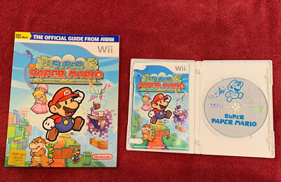 Super Paper Mario (Nintendo Wii) Complete in Box (CIB) + Official ...