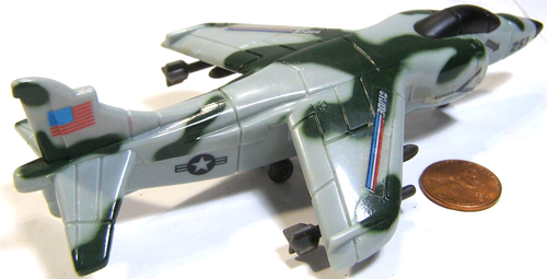 Tonka Toys G.I. Joe Mini-Figures Harrier Jump Jet Plastic China 92' RWK ...