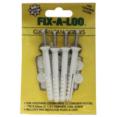 Fix-A-Tap Cistern Pan Screws 12G 2 1/2 Inch 63mm STAINLESS STEEL Screw ...