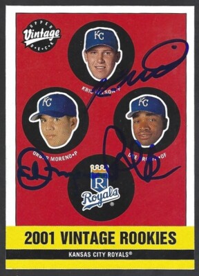 2001 Upper Deck Vintage #350 Wilson Orber Moreno Dee Brown IP auto ...