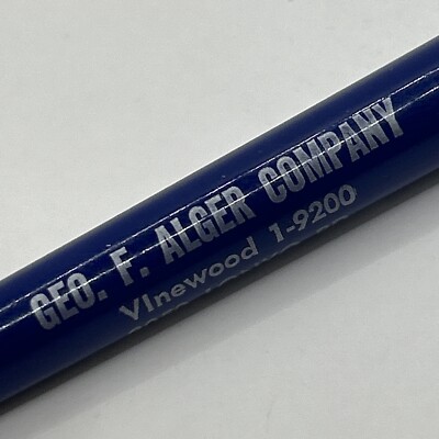VTG c1960s Ballpoint Pen Geo. F. Alger Company Detroit Michigan | eBay