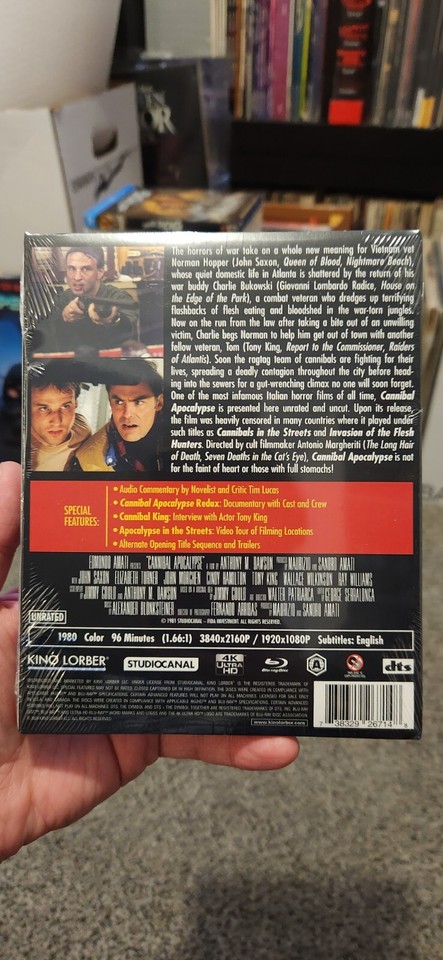 Cannibal Apocalypse 4K UHD Blu-ray Slipcover Vietnam Italian Gore ...