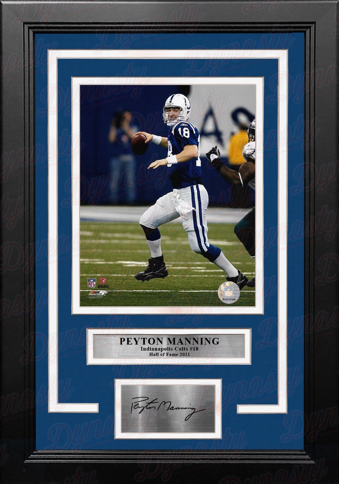 Peyton Manning Throwing Indianapolis Colts 8x10 Framed Photo Engraved ...