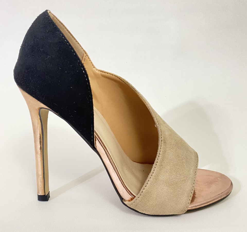 Queen Shoes Open Toe Side Cut Pumps Womens Stilettos 9 / 39 | eBay