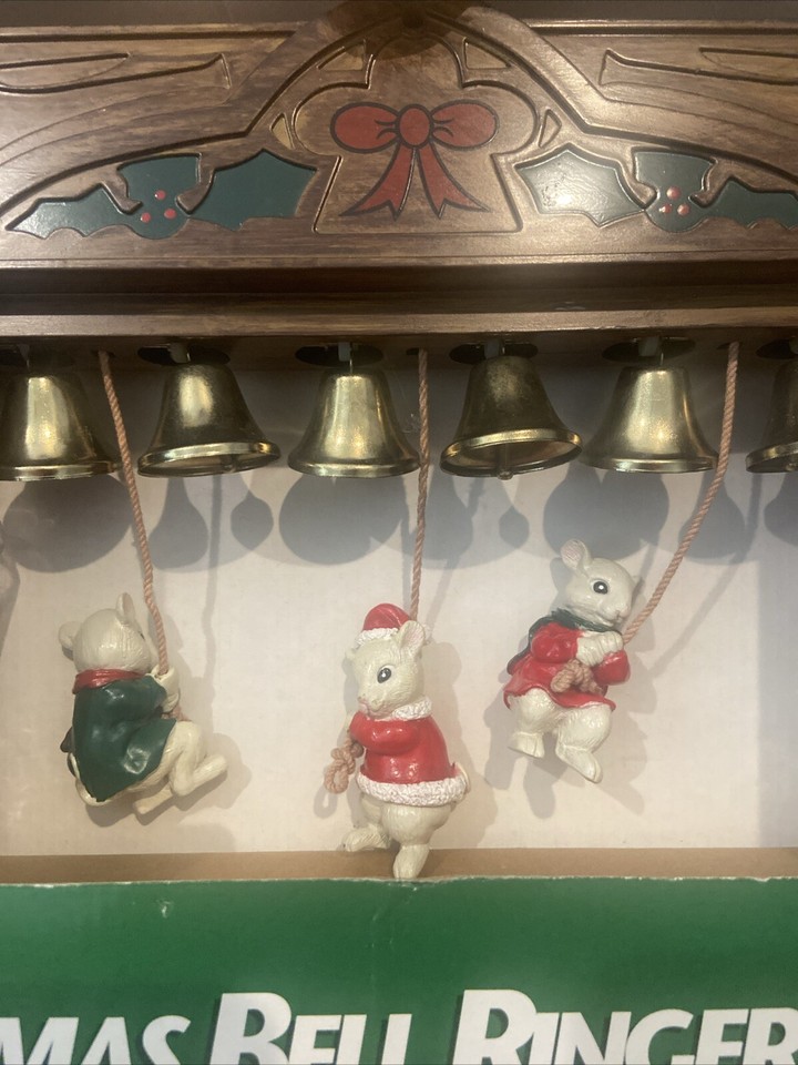 Vintage HTF Gemmy Animated Musical Mice Mouse Christmas Bell Ringers ...