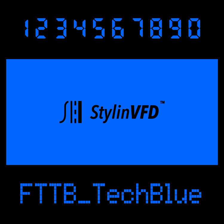 VFD Display Color Filter-TechBlue-For vintage Calculator CASIO,TOSHIBA ...