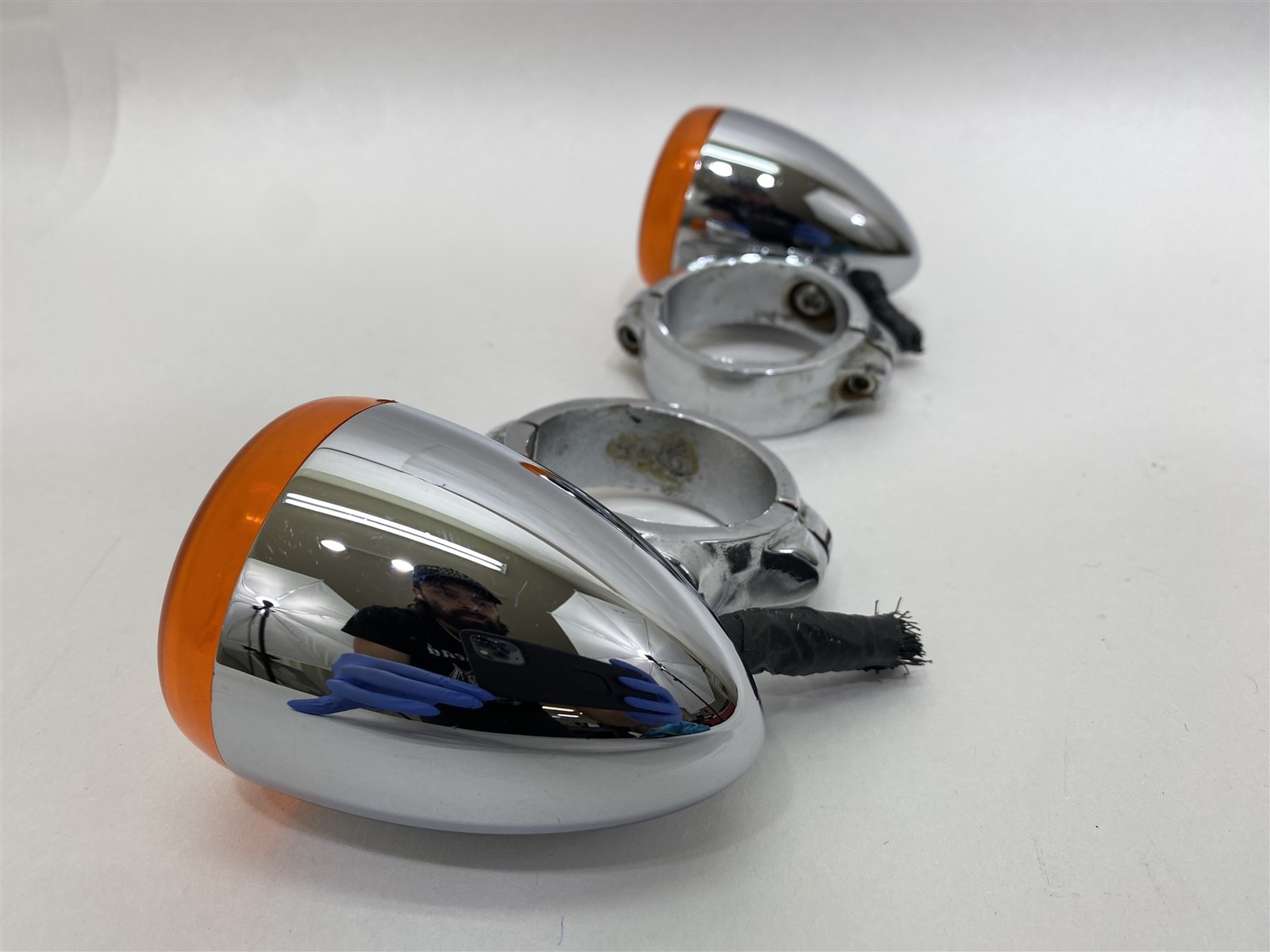 Harley-Davidson 2013 Dyna Wide Glide Front Turn Signals W Fork Clamps ...