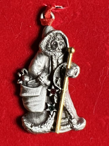 Vintage CAMCO Christmas Ornament From Saint to Santa Pewter Gold Tone ...