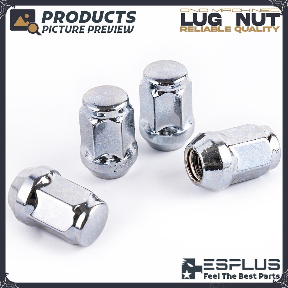 16 Toyota Universal Lug Nut M12x1.5 Chrome Fit 4-Lug Corolla/Prius ...
