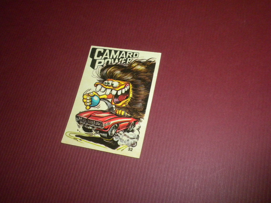 ODDER ODD RODS sticker card #32 Donruss 1970 CAMARO POWER | eBay