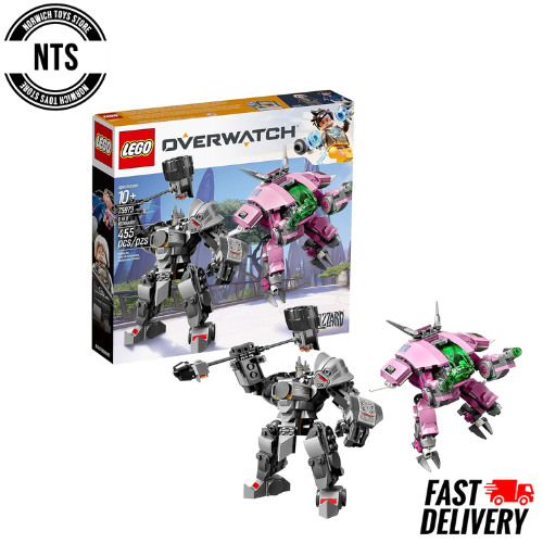 LEGO 75973 Overwatch D.Va & Reinhardt Mech Set 455pcs Buildable Figures ...