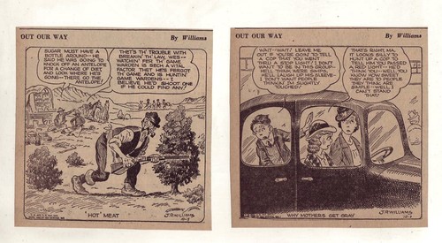 Out Our Way by J.R. Williams - 27 large daily comic panels Complete ...