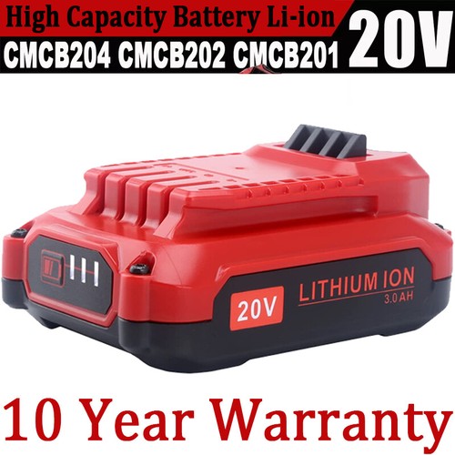 For Craftsman V20 Battery 20 Volt 3Ah Lithium Ion 20V CMCB205 CMCB204 ...