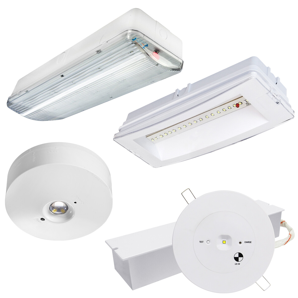 3hr Emergency LED Maintained / Non Maintained Ceiling Light Back Up 180 ...