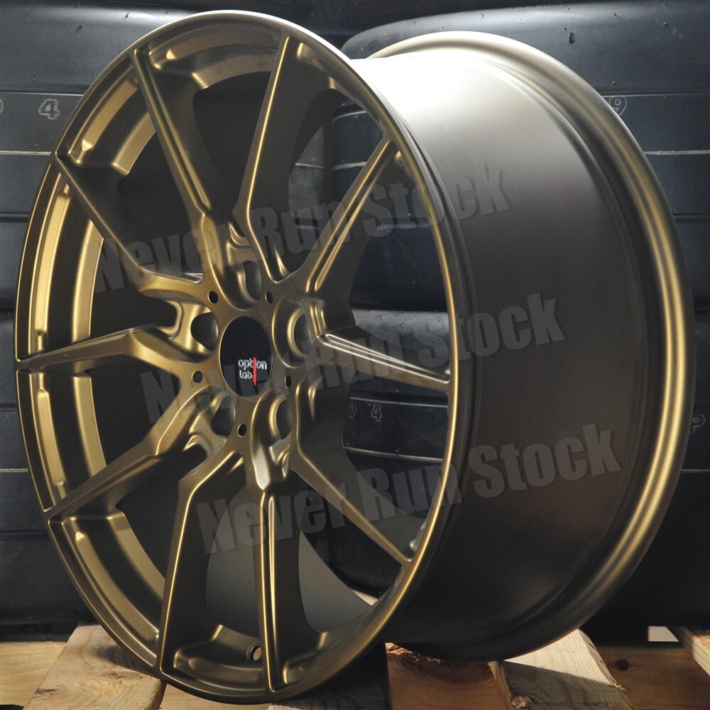 OPTION LAB R716 18x9.5 5x108 35 OFFSET MATTE BRONZE 10 SPOKES SPORT ...
