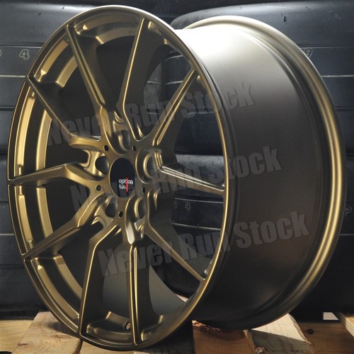 OPTION LAB R716 18x9.5 5x108 35 OFFSET MATTE BRONZE 10 SPOKES SPORT ...