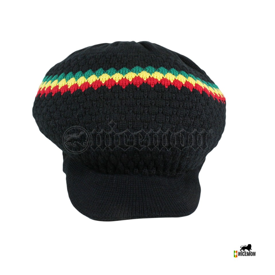 Rasta Rastafari Hat Cap Rastacap Reggae Jamaica Headwear Dreadlocks ...
