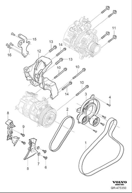 Genuine Volvo Belt 31430733 for sale online | eBay