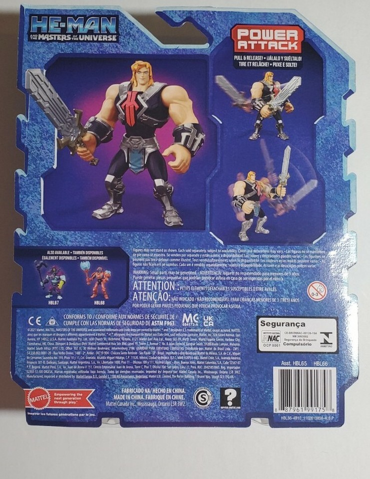 HE-MAN And The Masters Of The Universe HE-MAN Power Attack Figure ...