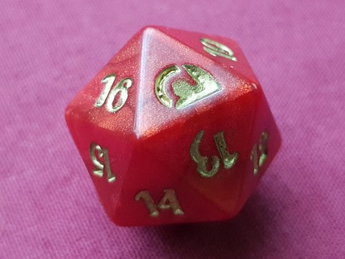 Magic The Gathering FROM THE VAULT FTV REALMS RED D20 SPINDOWN DICE DIE ...