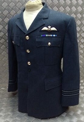 RAF Jacket No1 Dress OA With Squadron Leader Cuff Ribbons Royal Air ...