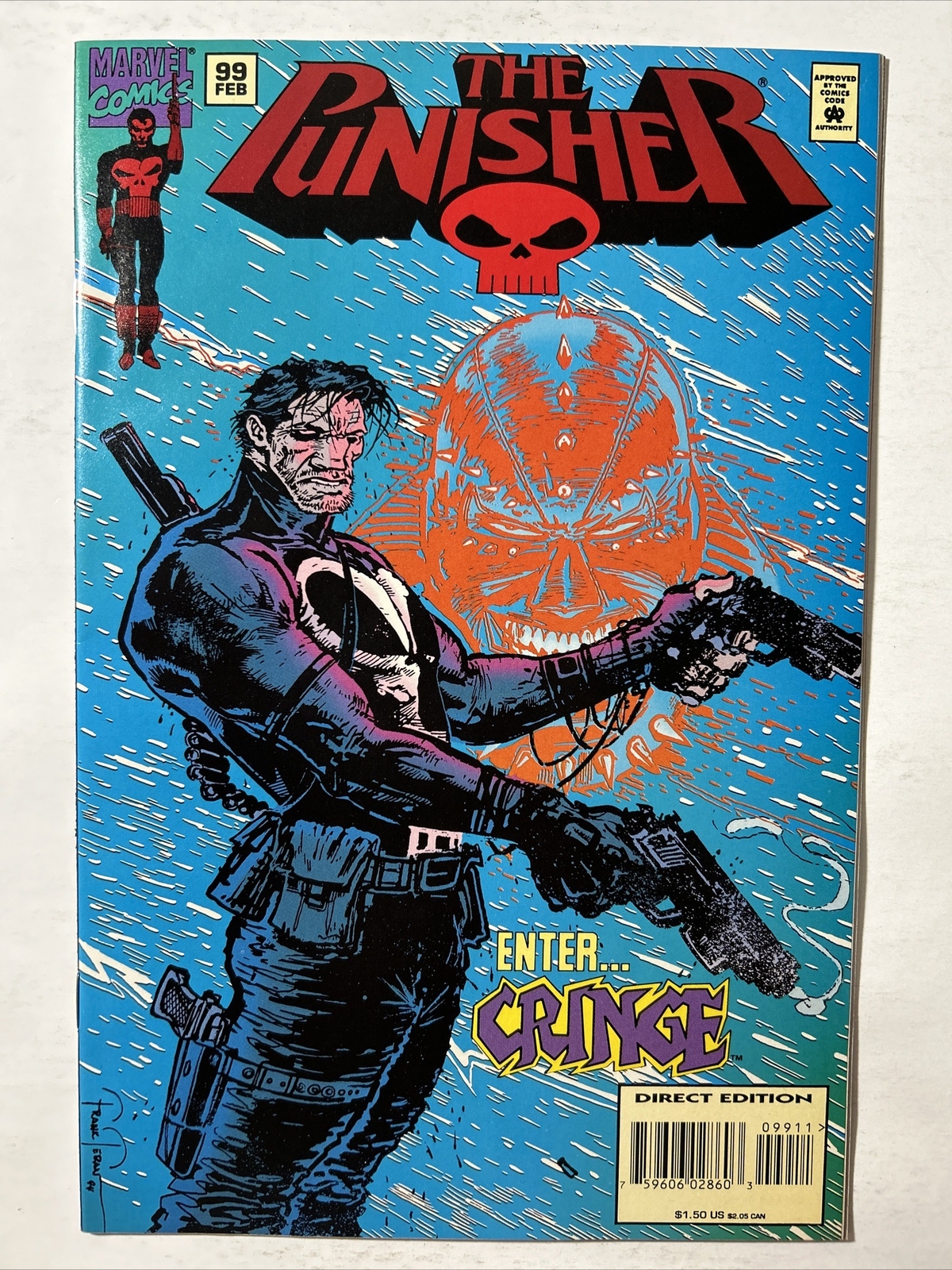 The Punisher #99 - Frank Teran Cover - 1995 - Low Print Late Issue Copy ...