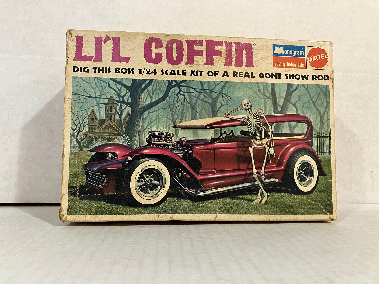 VINTAGE MONOGRAM 1/24 SCALE LI'L COFFIN MODEL KIT | eBay