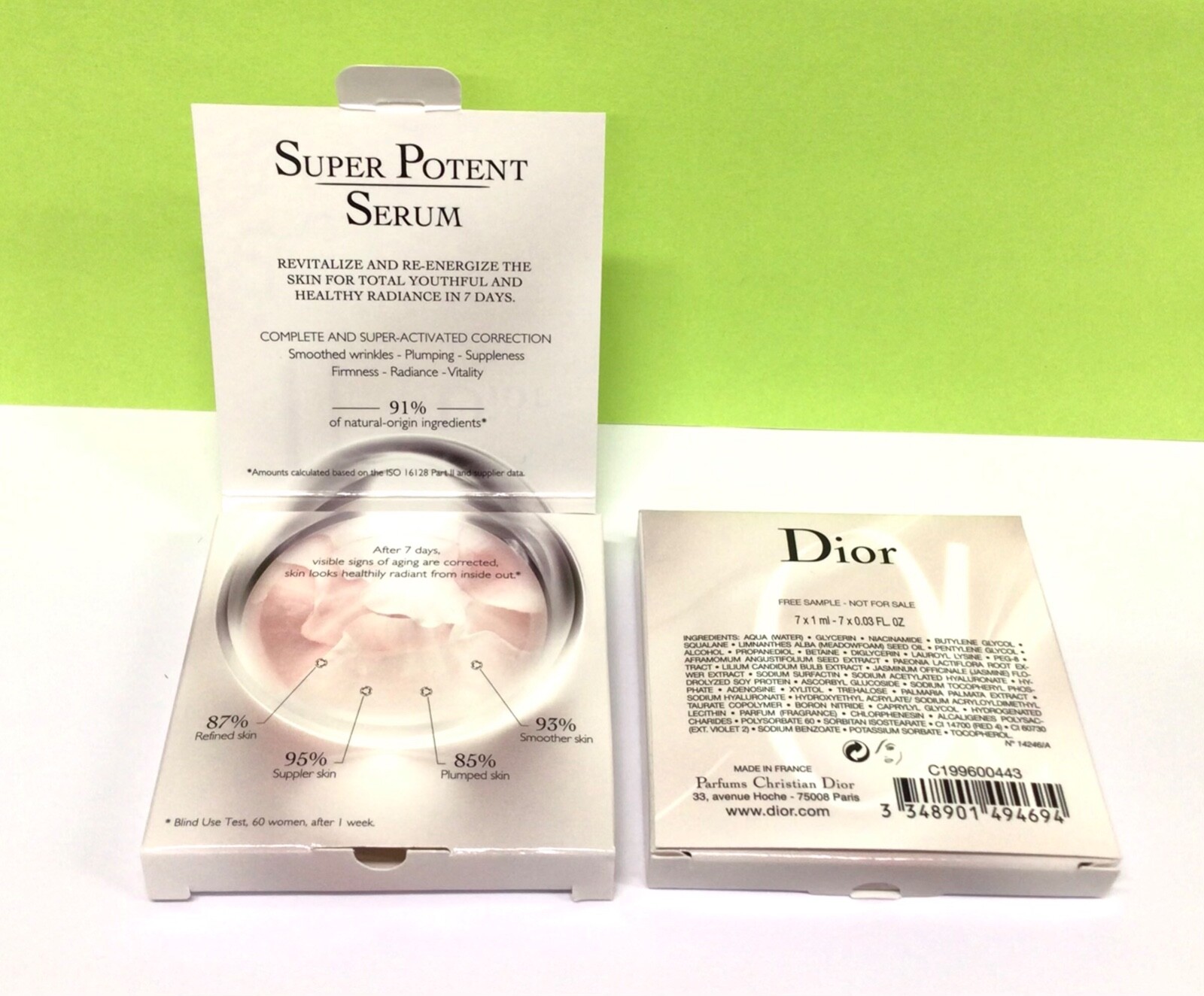 Dior Capture Totale cell energy super potent serum Sample packets 0 ...