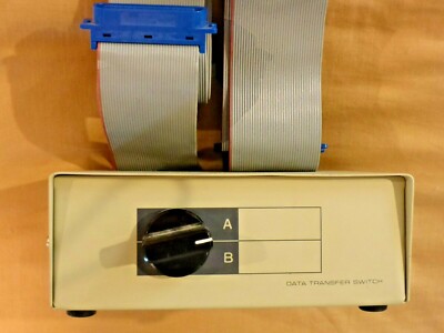 2 Way AB Computer Data Transfer Switch Box Parallel Ports 25 Pin and 2 ...