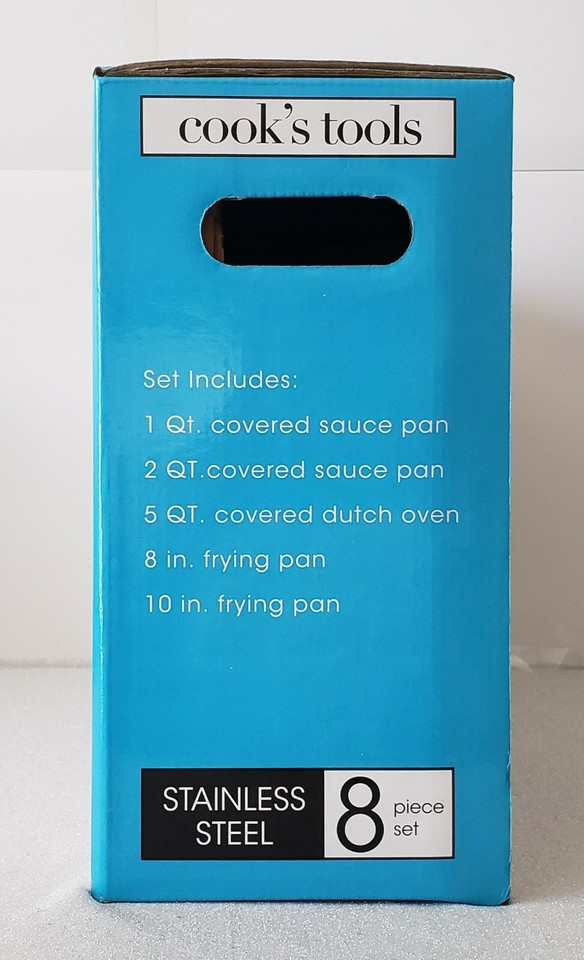 Cooks Tools 8-Piece Stainless Steel Dutch Oven Vented Glass Lids ...