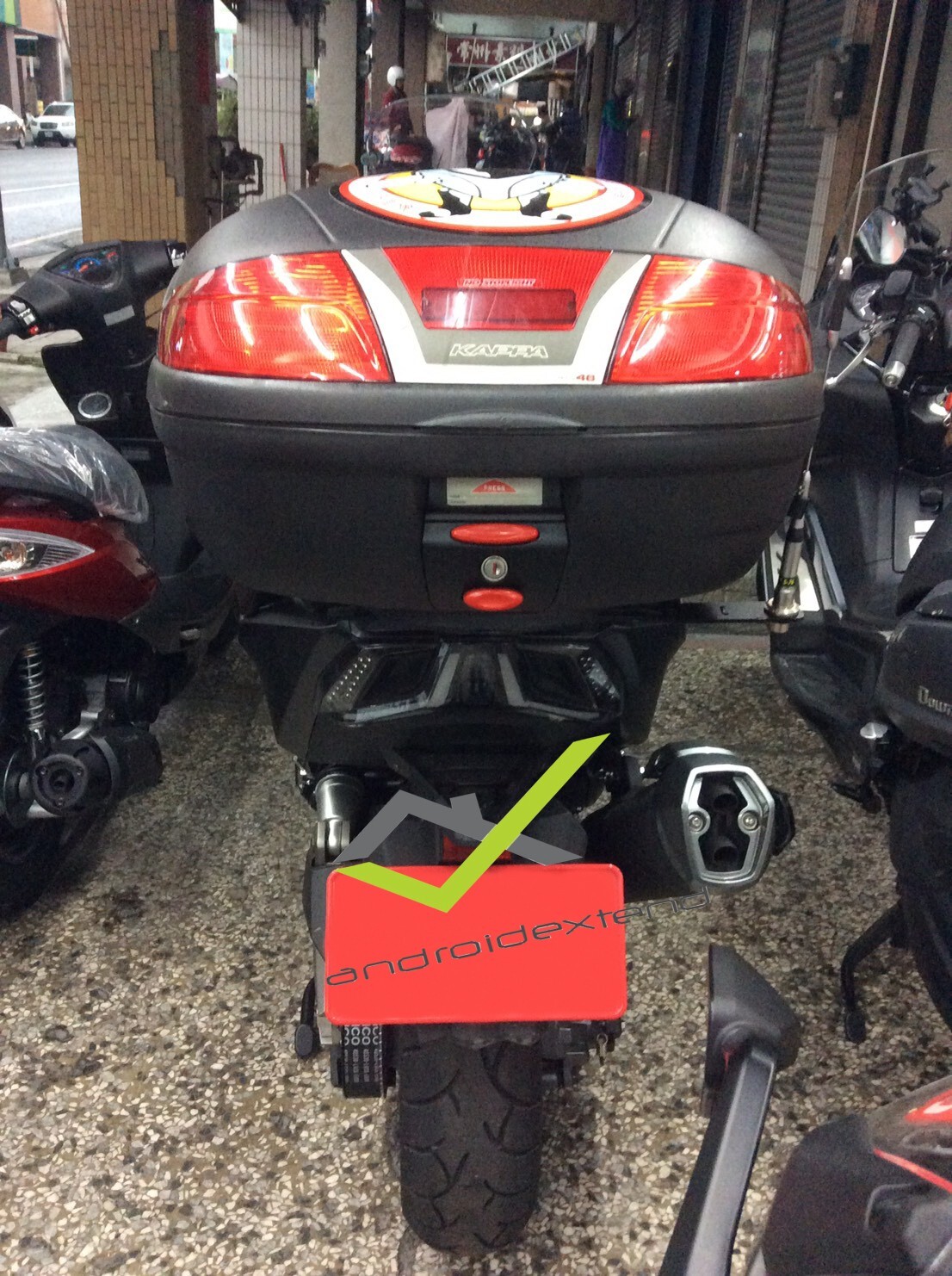 KYMCO AK550 TOP BOX' LUGGAGE CARRIER / REAR RACK | eBay