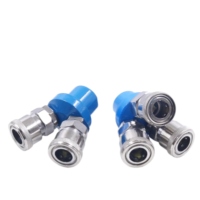 Pneumatic Hose Couplings 6mm Push To Connect 1/8 Inch NPT Air Fittings