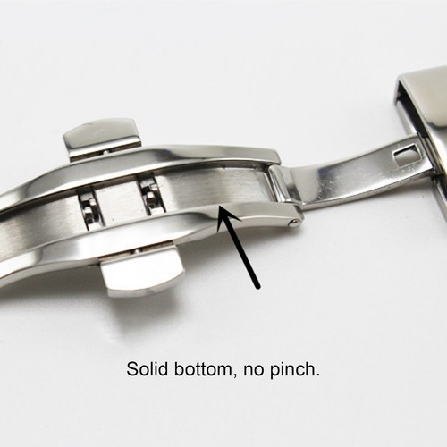 Stainless Steel Deployment Clasp Buckle Fasten Watchband Clasp ...