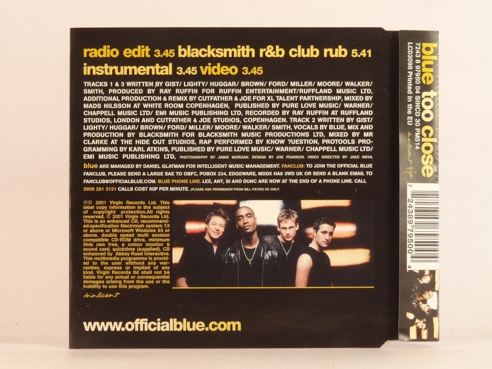 BLUE TOO CLOSE (H1) Don't Delay buy Today | eBay UK